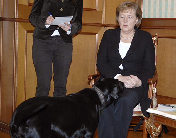 Vladimir Putin Dog Angela Merkel